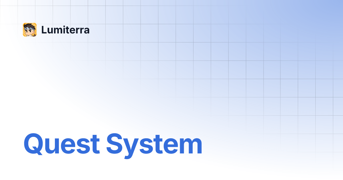 Quest System | Lumiterra
